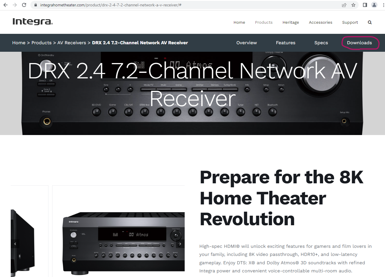 DRX-2.4 - Firmware Update – Integra Support