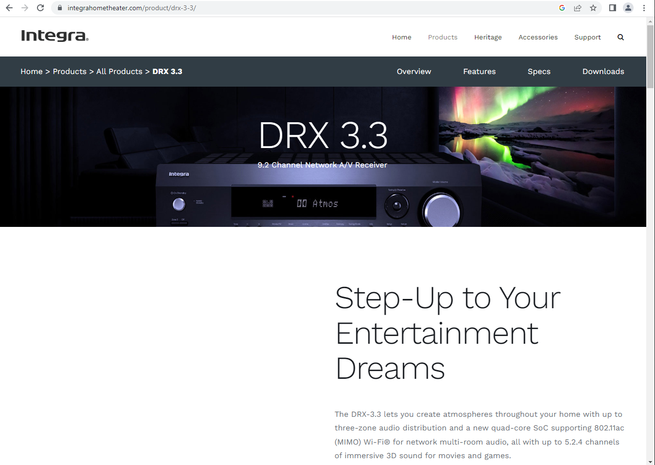 DRX-3.3 - Firmware Update – Integra Support