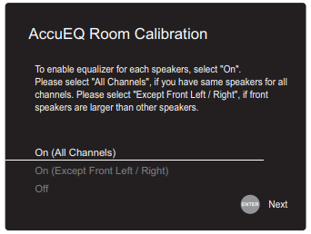 DSX-3 AccuEQ Room Calibration – Integra Support