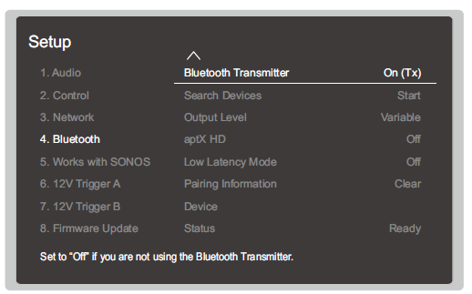 DTM-7.4 Bluetooth® Playback – Integra Support
