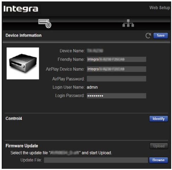 DTM-7.4 Web Setup – Integra Support